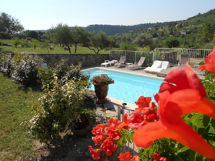 Chambre D'hôtes "Les  Oliviers" Etage Réservé - Les Vans