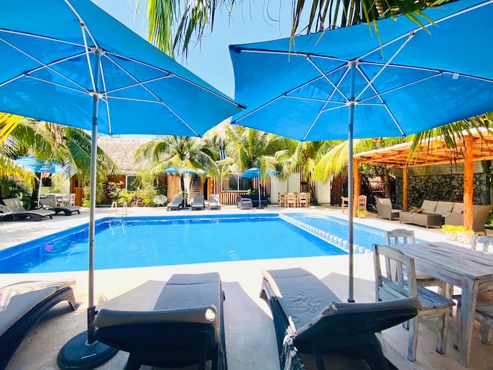 Relaxing Apartment 8 People, Big Pool, Free Bikes - Tulum