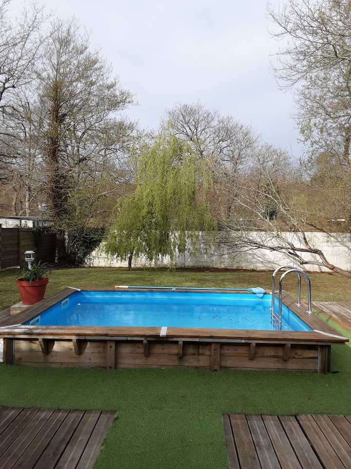 Très Agréable Maison Avec Piscine à Capbreton - Baskenland