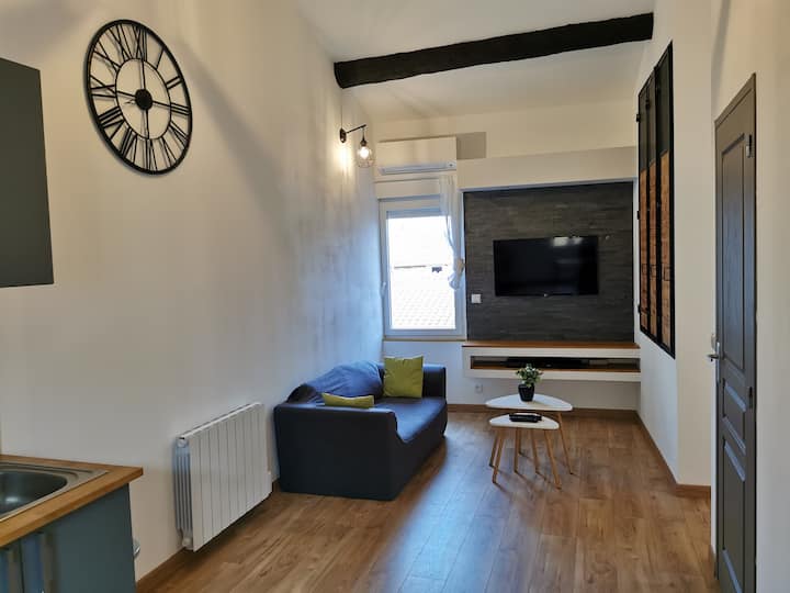 Studio Climatisé, Proche Mer, Parking Facile - Département Pyrénées-Orientales