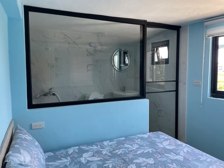 温温堡民宿天空藍雙人房 - 澎湖縣