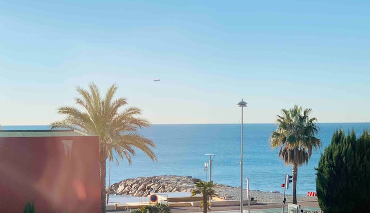Prom De La Plage  Superbe 2p 50m2 Vue Mer Garage - Cagnes-sur-Mer