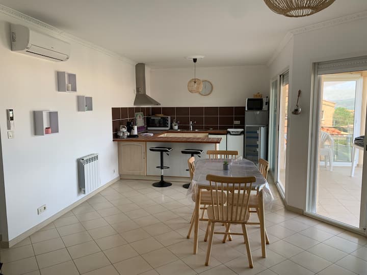 Cistes, Appt. Type 3 Avec Terrasse Vue Sur Mer - Olmeto