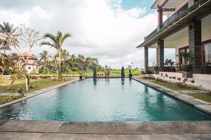 Beautiful View With Swimming Pool #Villa Popolan - 우부드