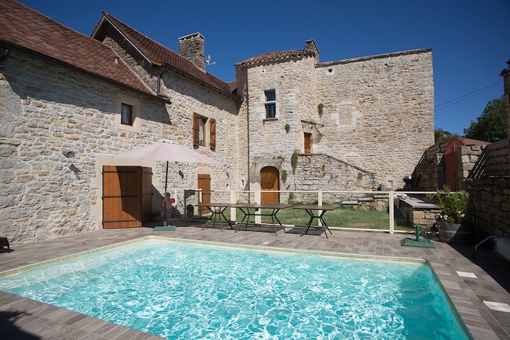 Maison 15 Personnes Avec Piscine Proche St Antonin - Saint-Antonin-Noble-Val
