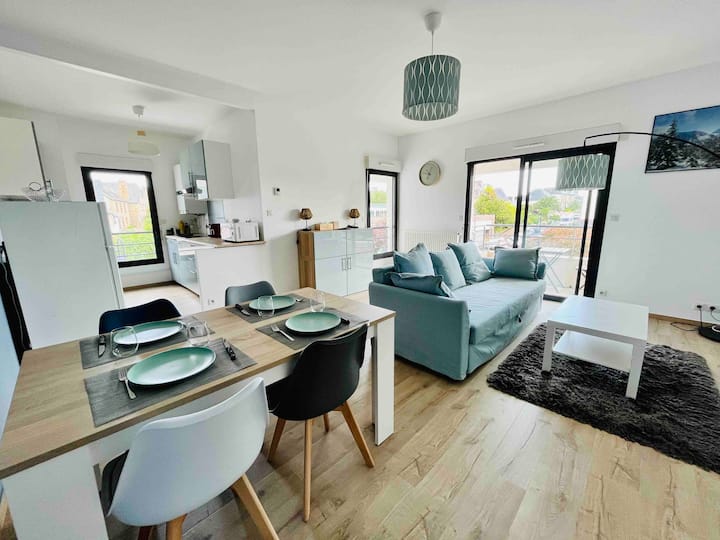 T2, 50m2, Avec Balcon Et Parking, Perros Centre - Perros-Guirec