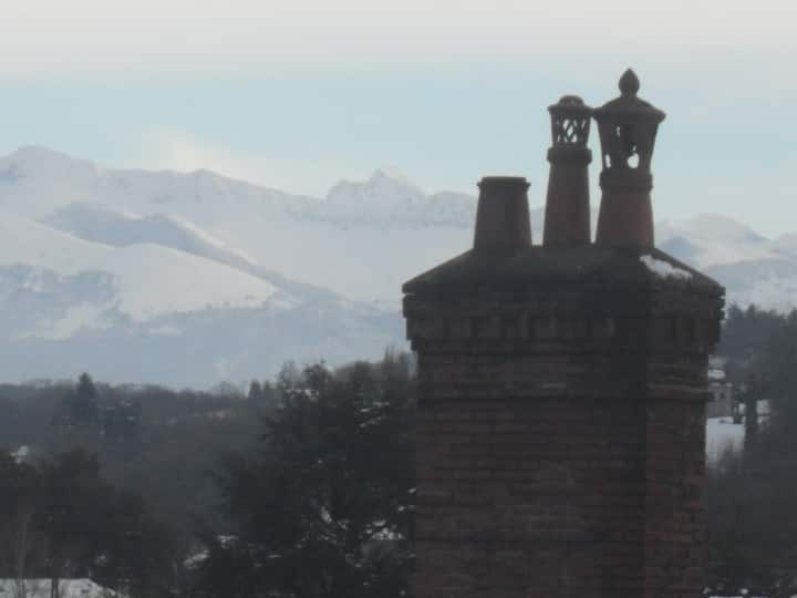 Vue Pyrénées Chambre/loft Confort 1 à 4 Personnes - Pau