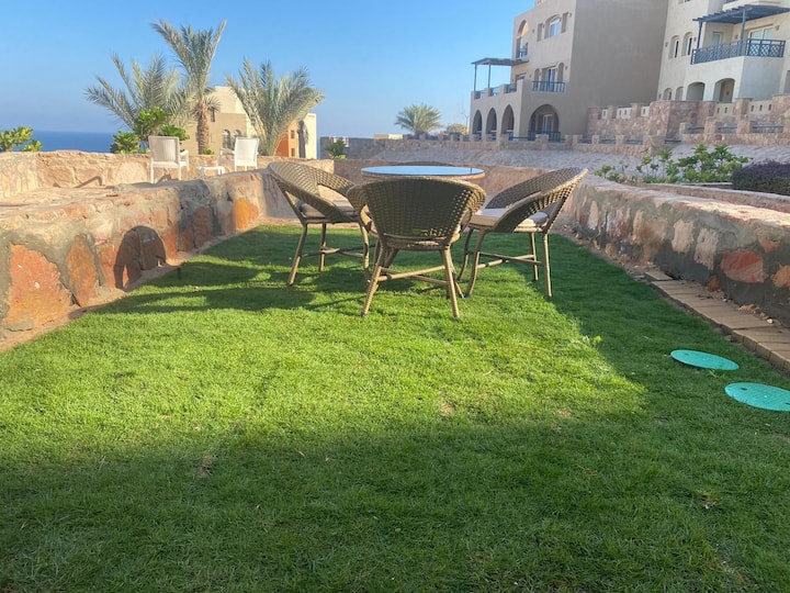 Incredible Sea View And Garden- One Bed Flat - Hurghada