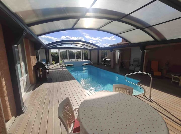 Villa, Piscine Chauffée Couverte Jacuzzi Détente - Mèze