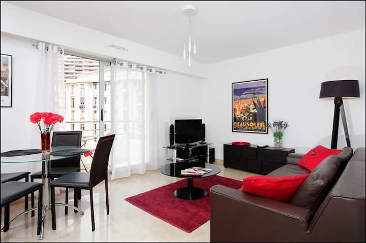 Propiedades De La Luz Solar Bugatti - Hypercentral 1br Justo Al Lado De La Estación De Mónaco - Beausoleil