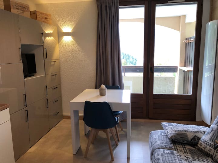 Studio 4 P Plein Cœur De La Station Avec Balcon - Vaujany