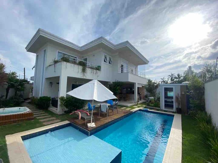 Casa Espaçosa Com Piscina E Spa - Guarujá