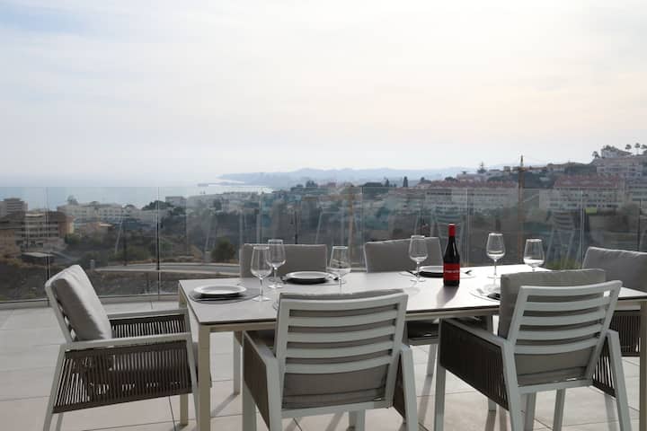 Luxury Rooftop Penthouse W Ocean View Panoramica33 - Benalmádena