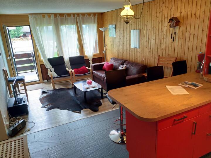 2.5 Zi. Ferienwohnung Mit Blick Auf Die Berge - Grächen