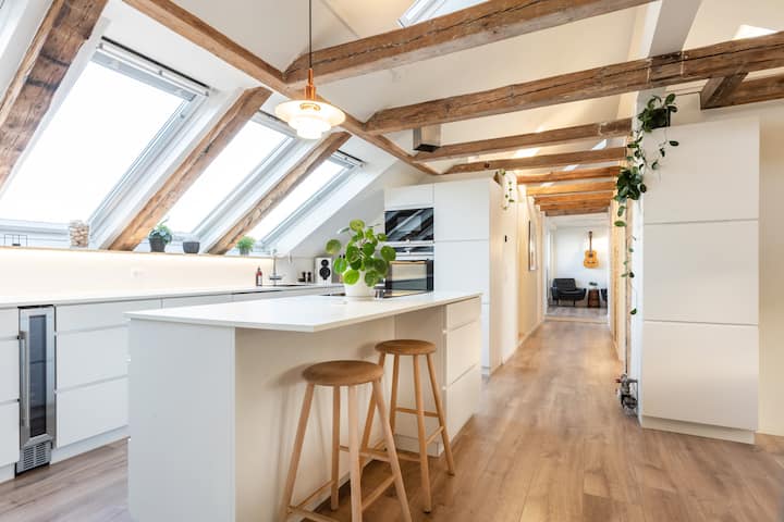 Quiet & Luxury Penthouse In City Center W. Rooftop - Aarhus