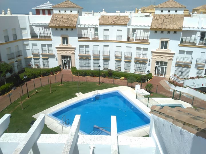 Primera Línea De Playa Costa Ballena Apto Para 6 - Rota
