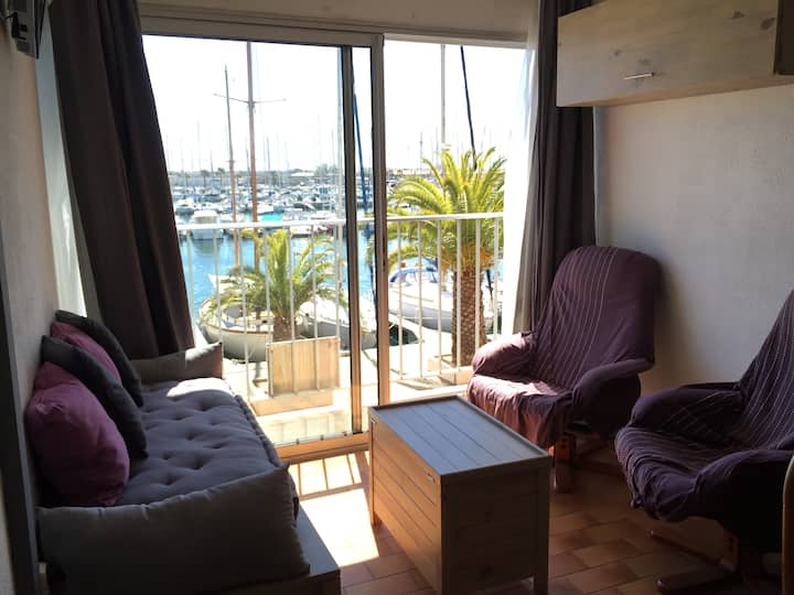 Studio Cabine Calme Vue Port Avec Parking Securisé - Gruissan
