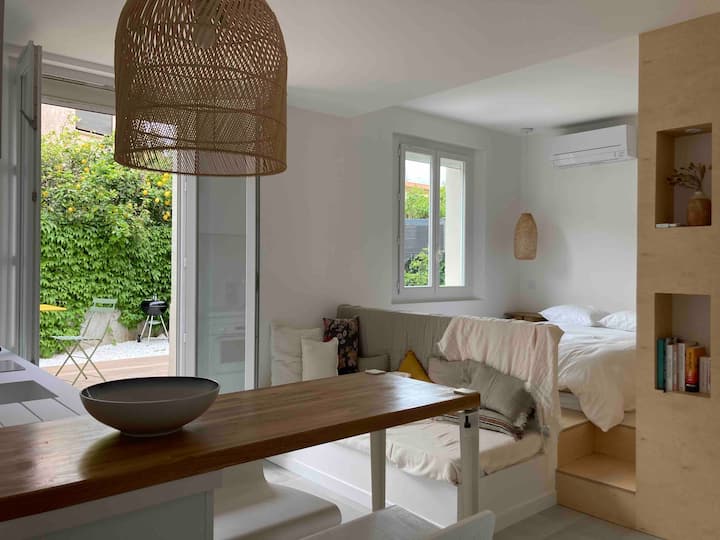 Villa Studio Banyuls-> Jardin 200m Plage Clim Wifi - Plage de Banyuls-sur-Mer