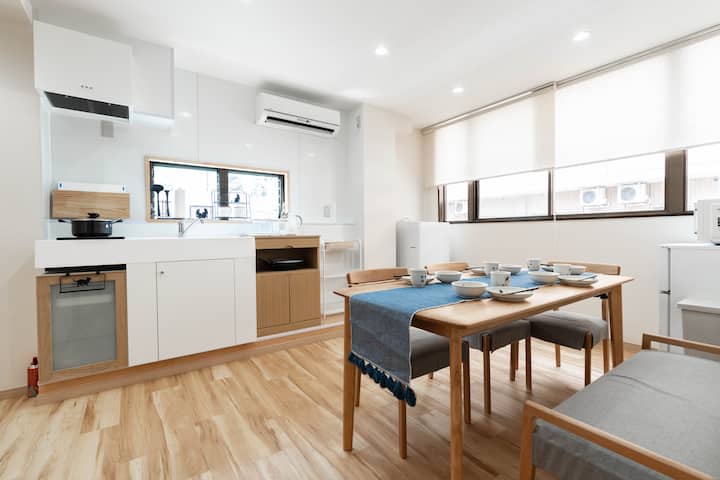 日本橋駅&道頓堀から徒歩5分、面積が広いアパート道頓堀・鉄甲小猫の家002 - Dotonbori