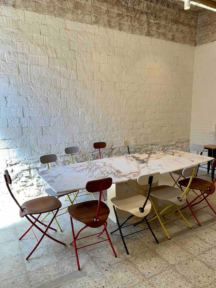 Private Room With Patio View (Co-living) - Barcelona