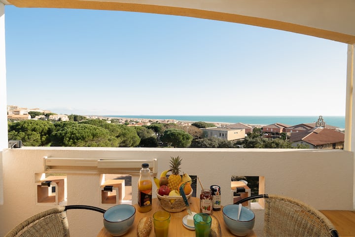 Cozyt2 Vue Mer 170°, A 300 M De La  Plage 2-4 Pers - Saint-Pierre-la-Mer