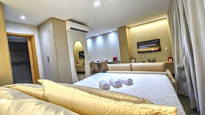 Loft401 - Beira Mar Queen Size | Piscina/academia - Maceió