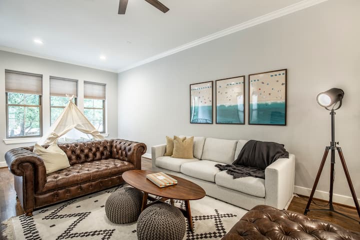 Central Luxury En Suite Bedrooms, Rooftop&king Bed - Dallas, TX