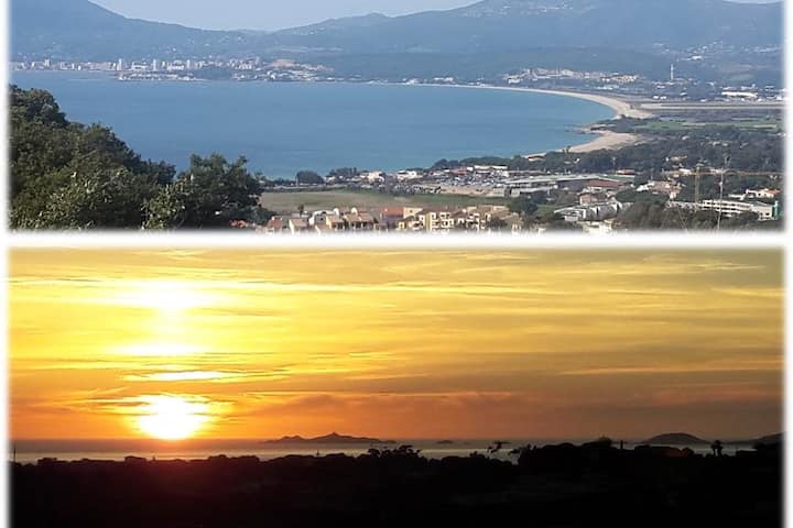 A Porticcio, Rez De Villa Avec Vue Mer - Corsica