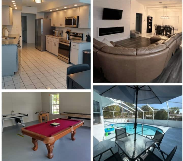 Home-a-sassa 3 Bedroom Pool Home W/game Room - Homosassa, FL