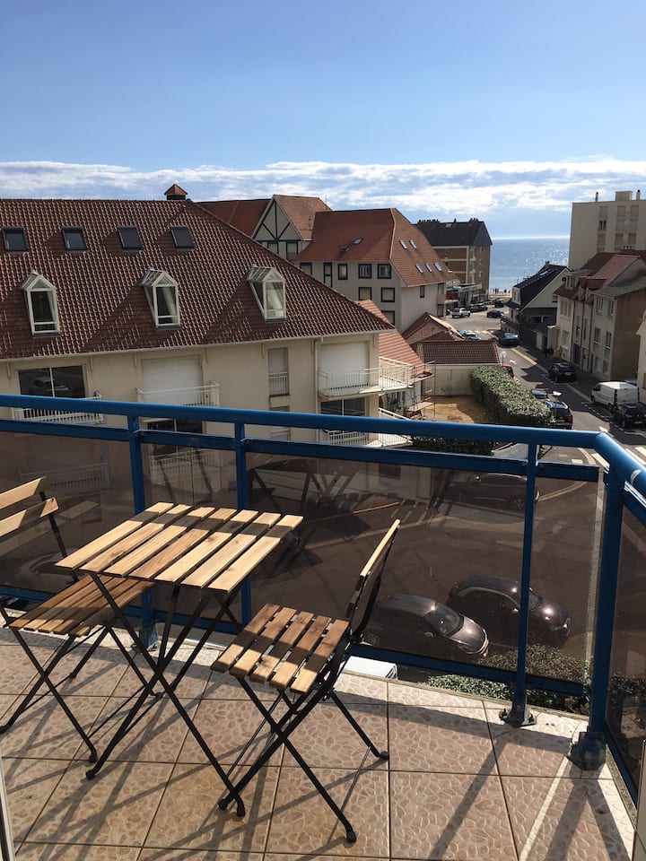 Appartement Hyper Centre Vue Mer 4pers + 2 - Hardelot-Plage