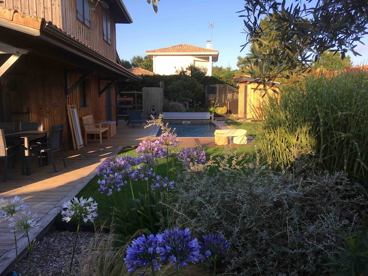 Villa 8 Pers Avec Piscine Chauffée.lège Cap Ferret - Lège-Cap-Ferret
