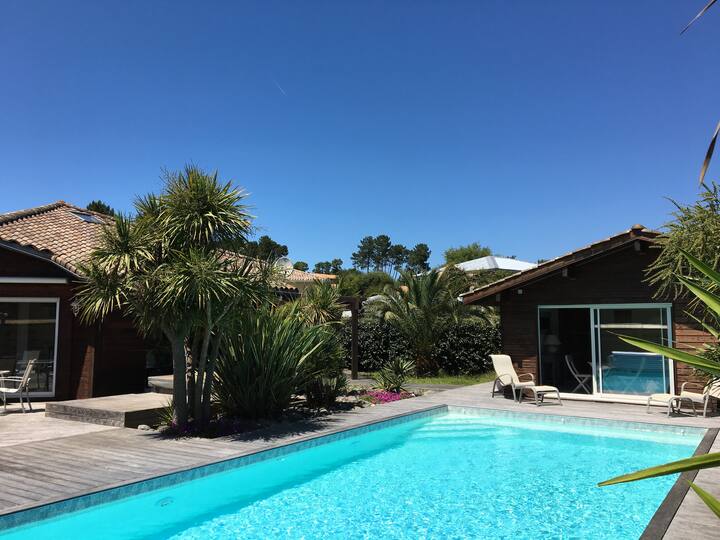 Maison Ossature Bois, Piscine Chauffée, Jacuzzi - Labenne