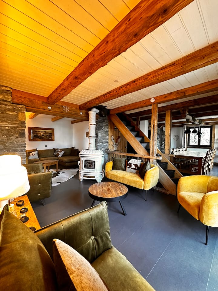 Grand Chalet 14 Personnes, Wifi, Jacuzzi Sauna - Champagny-en-Vanoise