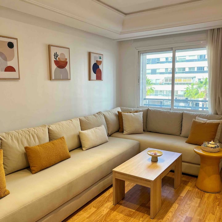 Appartement Cosy à 5mn De La Plage Avec Wifi Fibre - Tânger