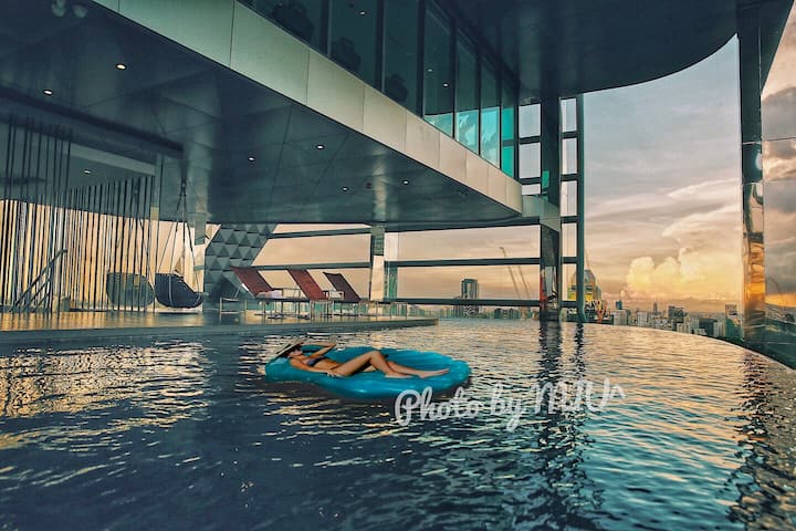 Stunning 360 Sky Pool 2bdrm @Chitlomcentral Wld - Bangkok