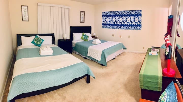 Two Beds Big Master Room Private Bathrm@milpitas - 산호세