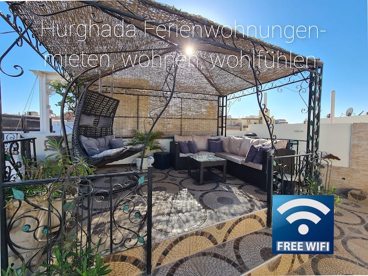Own Roof Sea View Pool Smart Tv Netflix German Tv - Hurghada