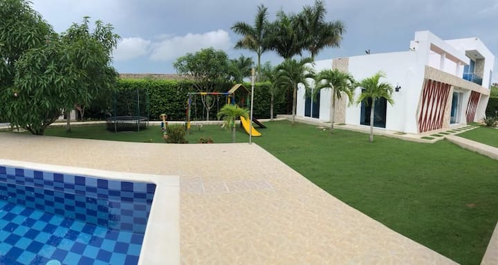 Casa Campestre De Lujo Con Seguridad 24 Horas. - Turbaco