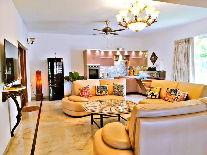 Villa De Plumeria 3bhk Pvt Pool Wifi 1km To Beach! - Goa