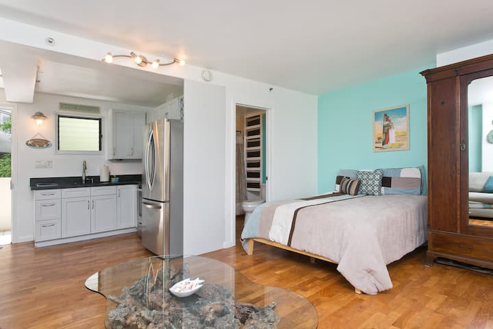 Wg 520 Spacious Queen Studio W/ Full Kitchen - Waiʻalae Beach Park