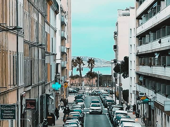 Pied À Terre Stratégique Plage Catalans Avec Wifi - Marseille