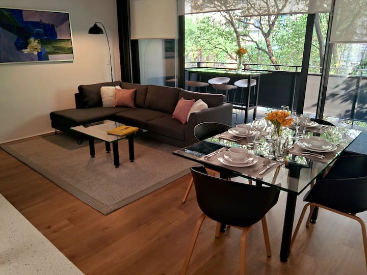 Cozy 2bd, 2ba & 2 Terraces Roma Condesa - Mexico