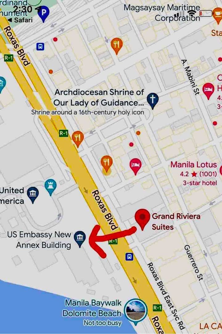 1br W/manilabayview Fewsteps Usembassy,slec #2801 - Manila