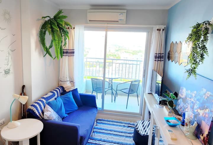 Jomtien Beachfront •Pool •Gym •Wifi •Bills Incl. - Pattaya City