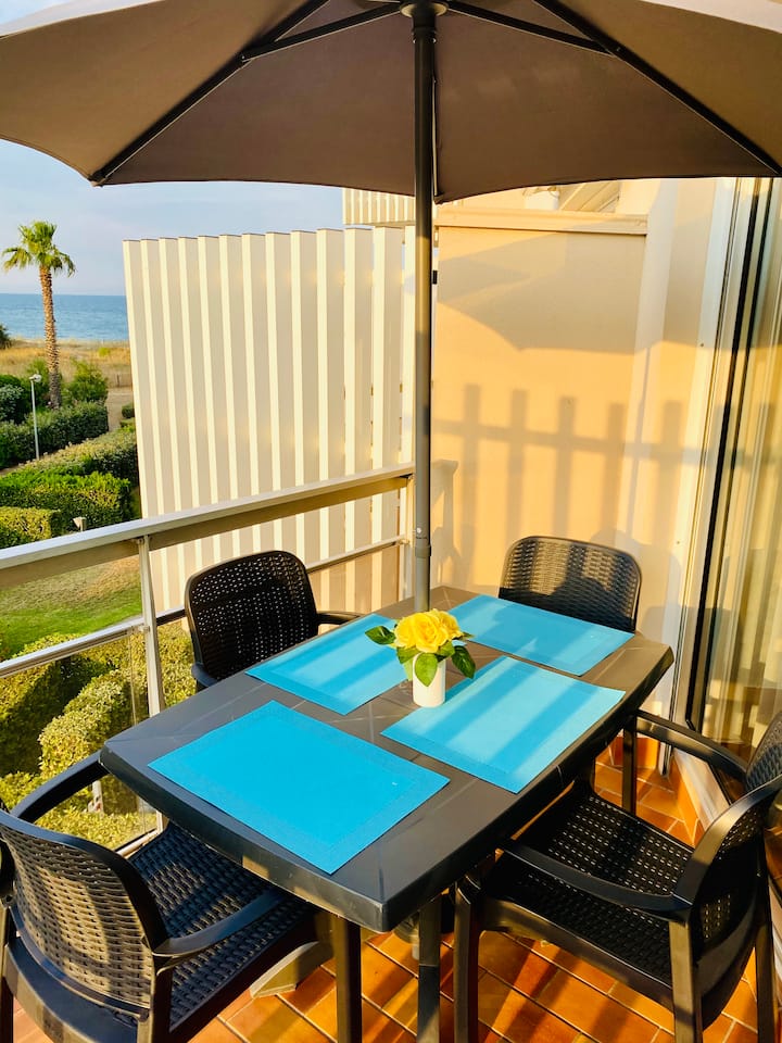 🏖 Appartement Sur Plage Avec Vue Mer Et Piscine 🏖 - Argelès-sur-Mer