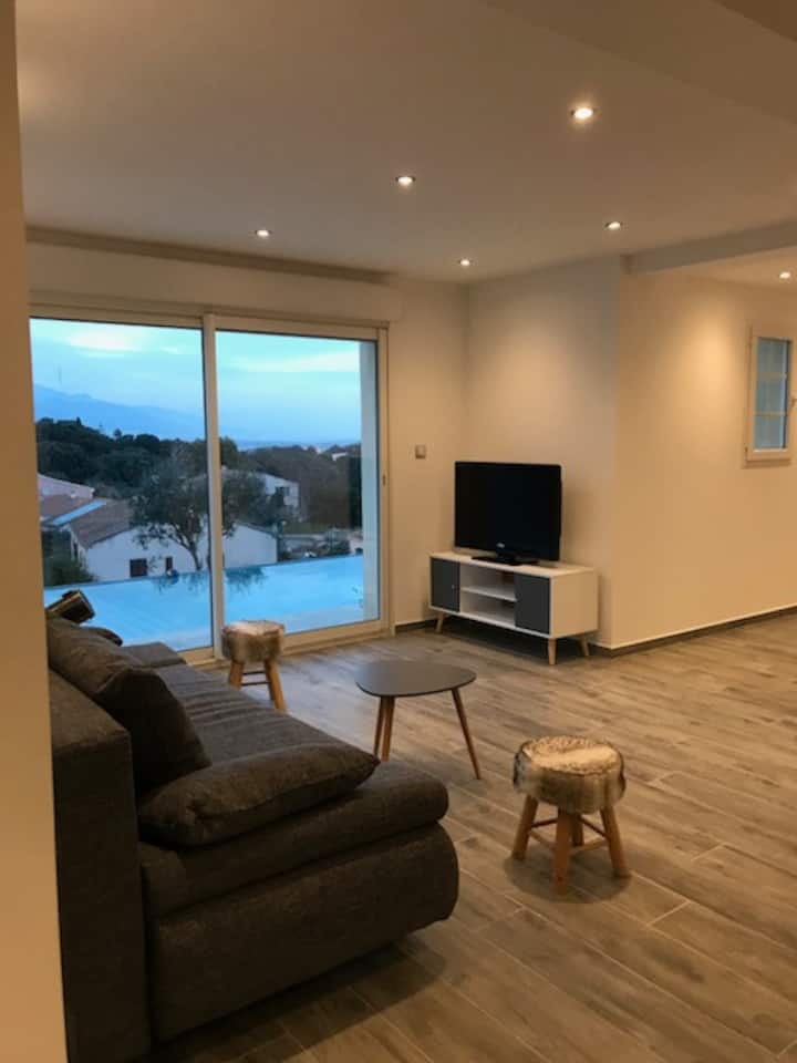 Appartement Dessous De Villa Neuf - Biguglia