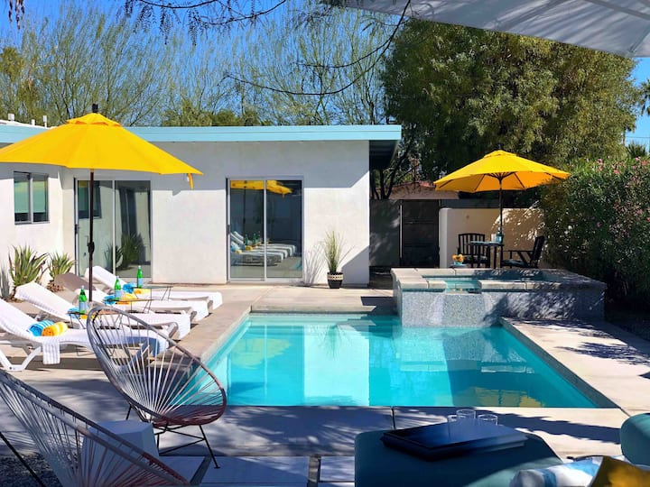 Spacious/open Mid-century. 3+2+den. Pool, Spa, Ev - Palm Springs, CA