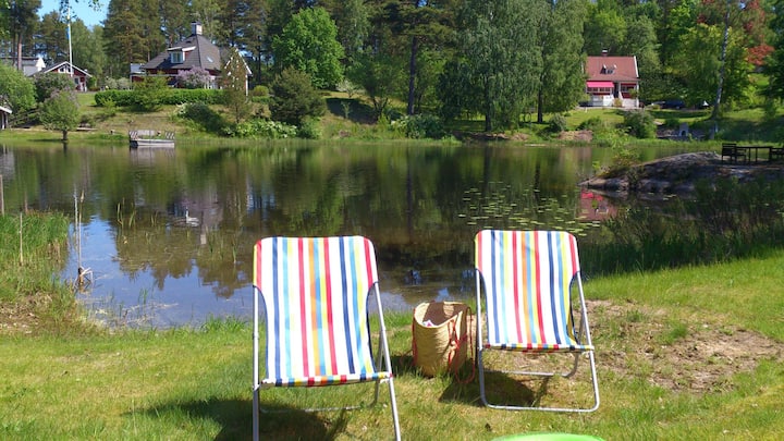 Minivilla På Sjötomt, Privat Badstrand Och Brygga - Västerhaninge