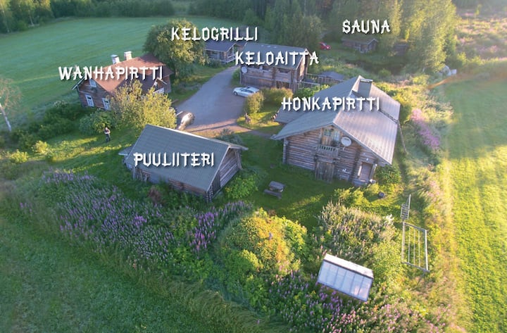 Pykälä - Three Unique Log Houses - Kuhmo