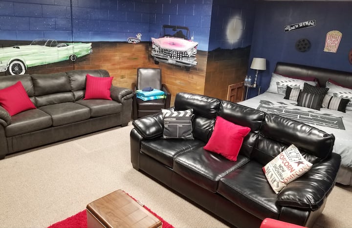 Drive-in Movie Room!! Clean Comfy Room! Fun Theme! - Illinois